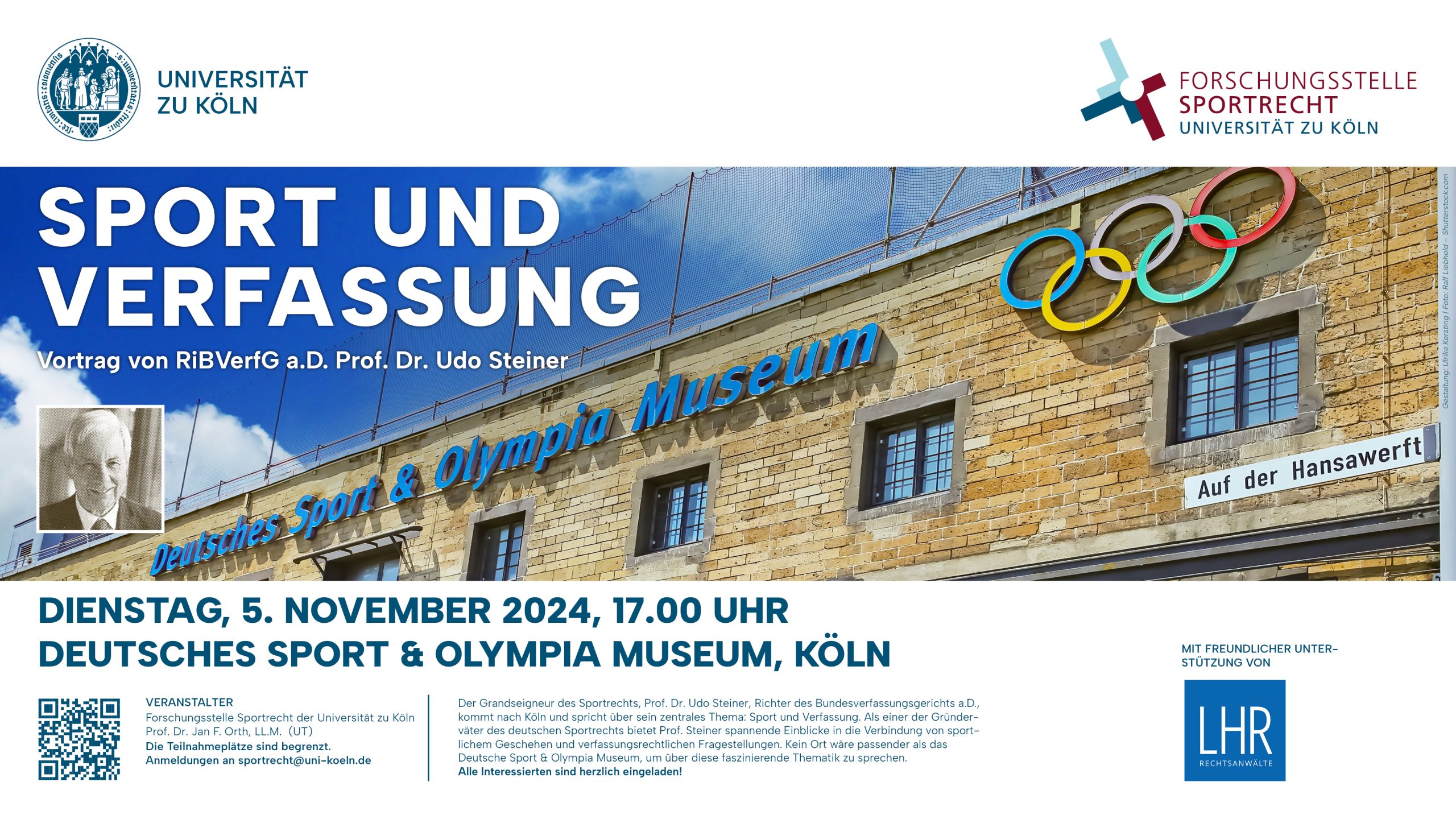 „Sport und Verfassung“ – Vortrag von Prof. Steiner am 05.11.2024 · Prof ...